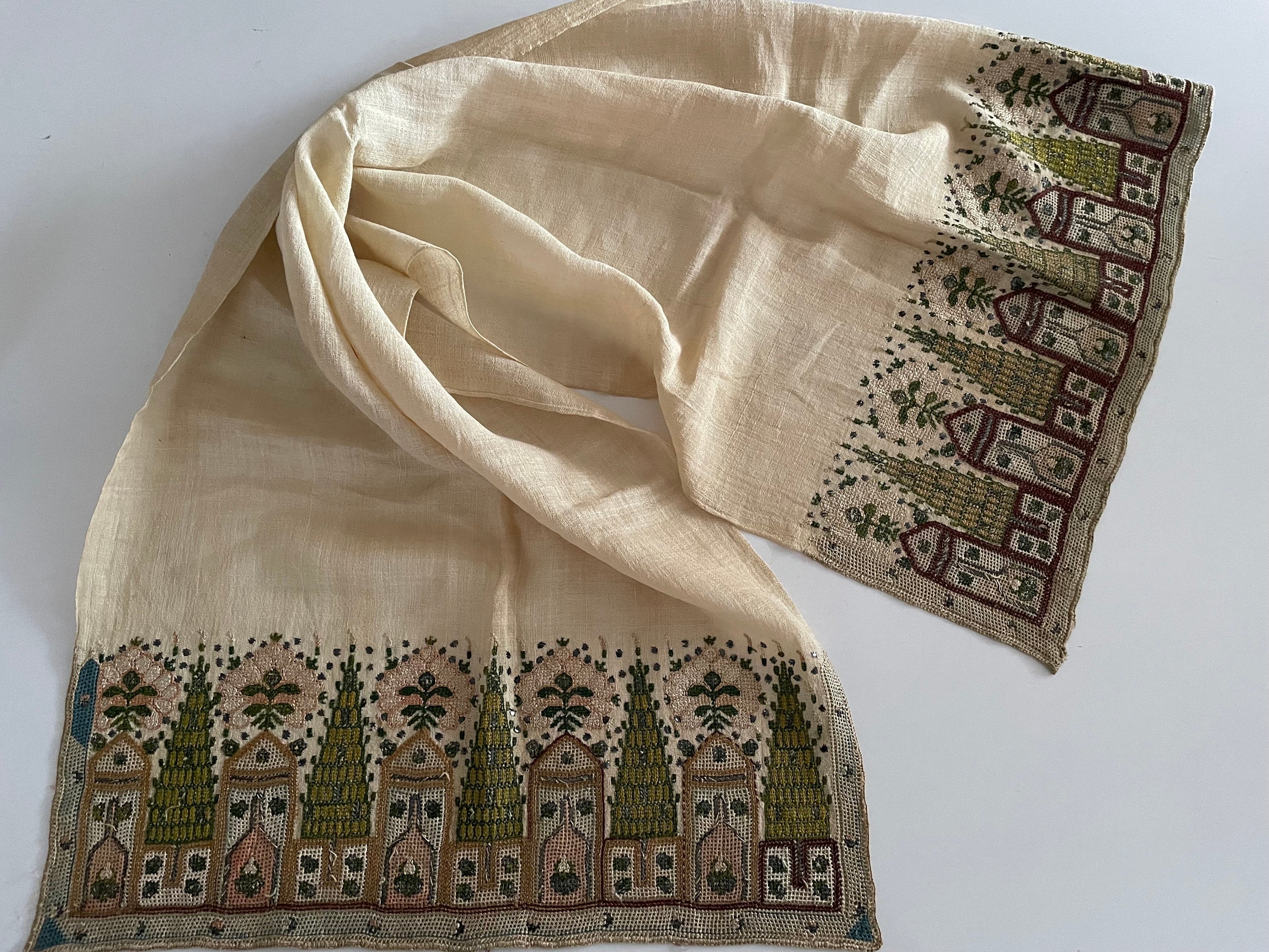 19th Cc Antique Ottoman Turkish Hand Embroidered Linen Towel - Etsy