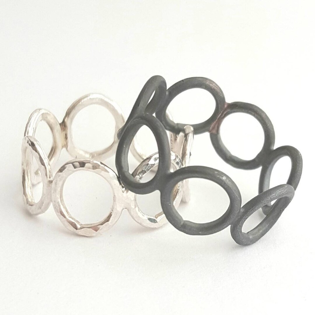 Silver Circle Ring Sterling Silver Circle Ring Silver Hoop Ring ...