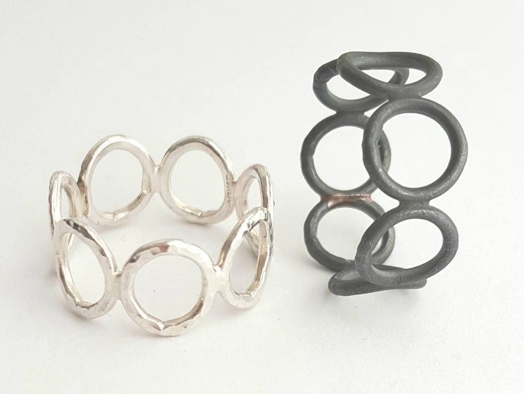 Silver Circle Ring - Sterling Silver Circle Ring- Silver Hoop Ring ...