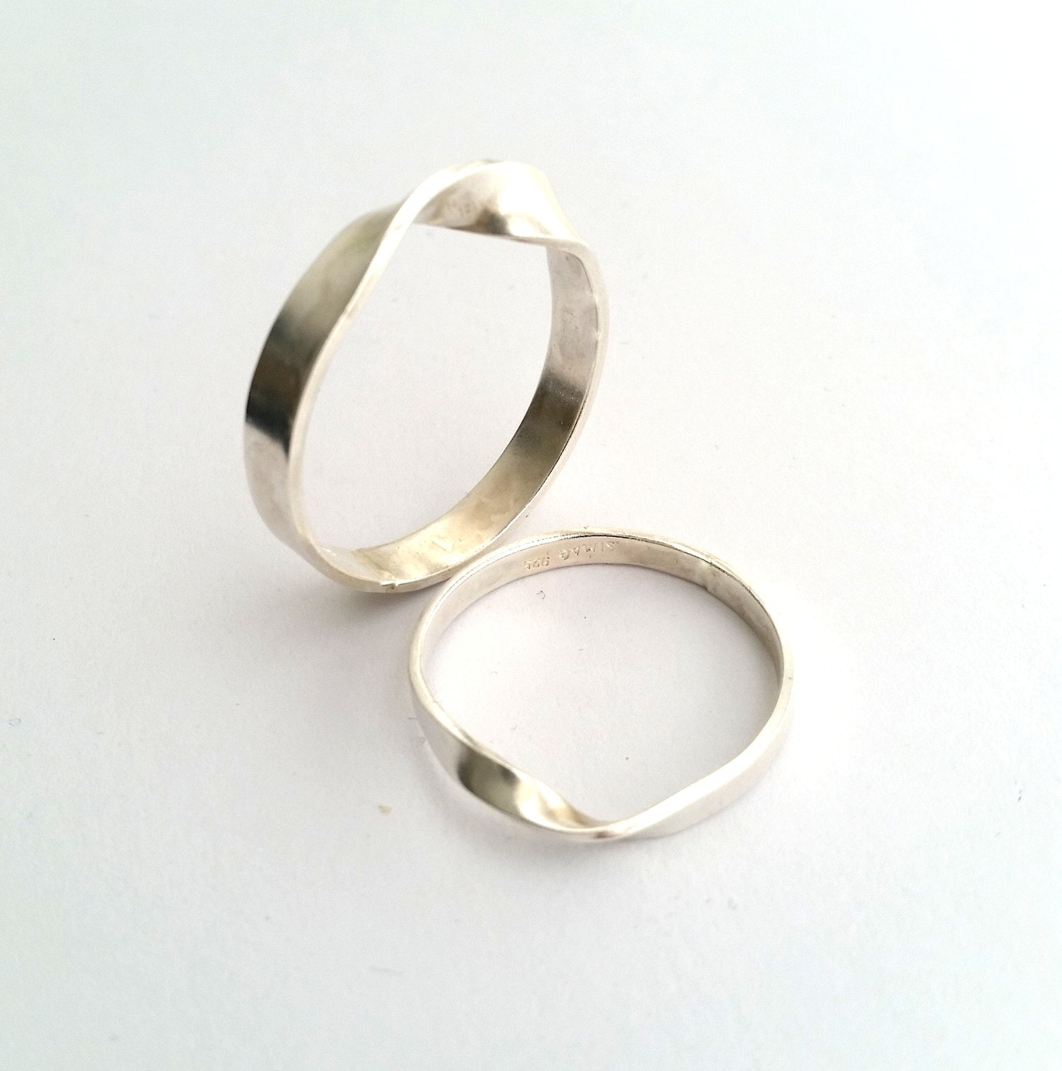 Sterling Silver Mobius Ring Made to Order Mens Jewelry | Etsy