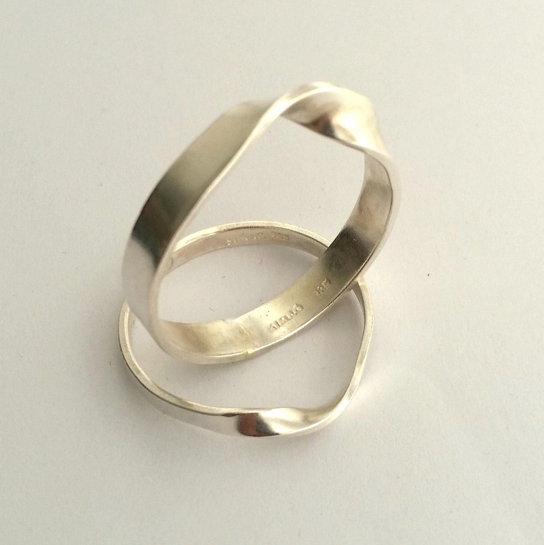 Sterling Silver Mobius Ring Made to Order Mens Jewelry - Etsy