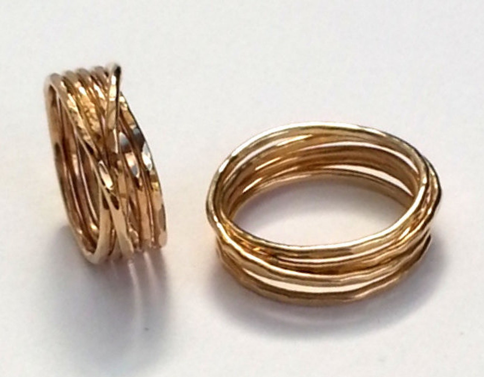 Gold Wrap Ring 14K Gold Filled Wraparound Ring Gold Stack | Etsy