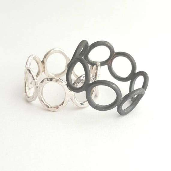 Silver Circle Ring Sterling Silver Circle Ring Silver Hoop | Etsy