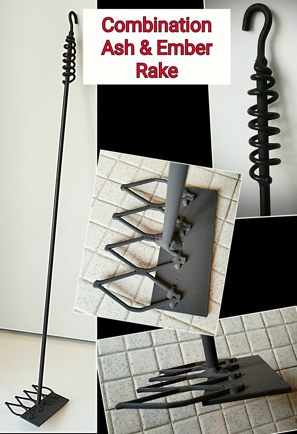 Special Listing-heavy Duty Combo Ember/ash Rake & Shovel for - Etsy