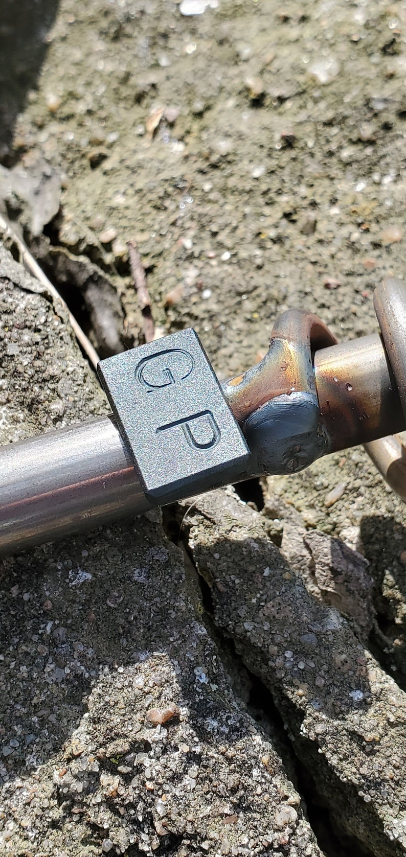 Blow Poke Round Ash Rake & 2 Hook Hanger Blacksmith Made - Etsy