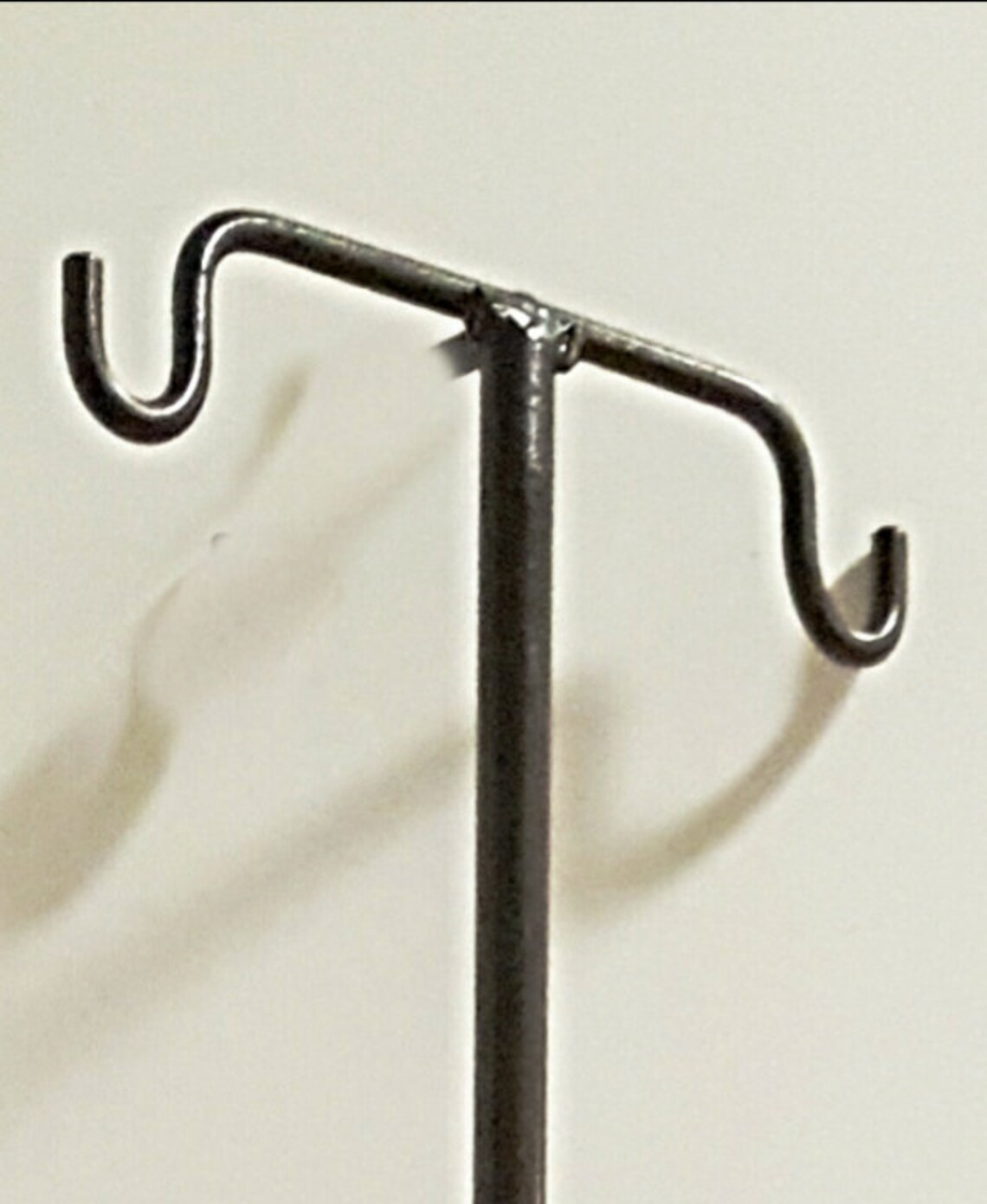 Blow Poke Round Ash Rake & 2 Hook Hanger Blacksmith Made - Etsy