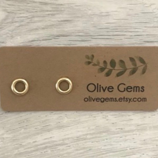 Open Circle Earrings - Etsy