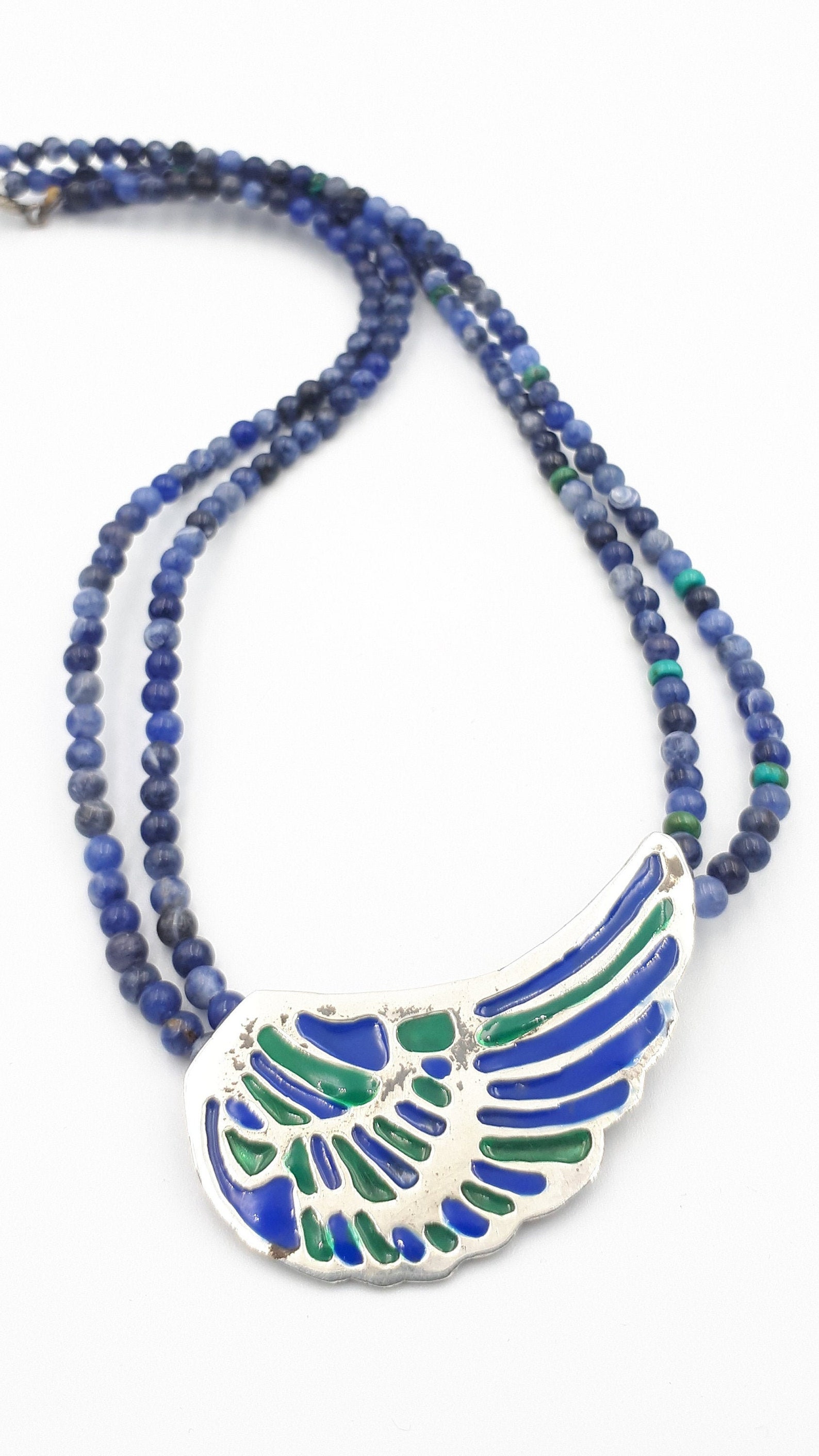 Heaven to Rise Necklace.angel Wing Pendant, Angel Mikail Pendant ...