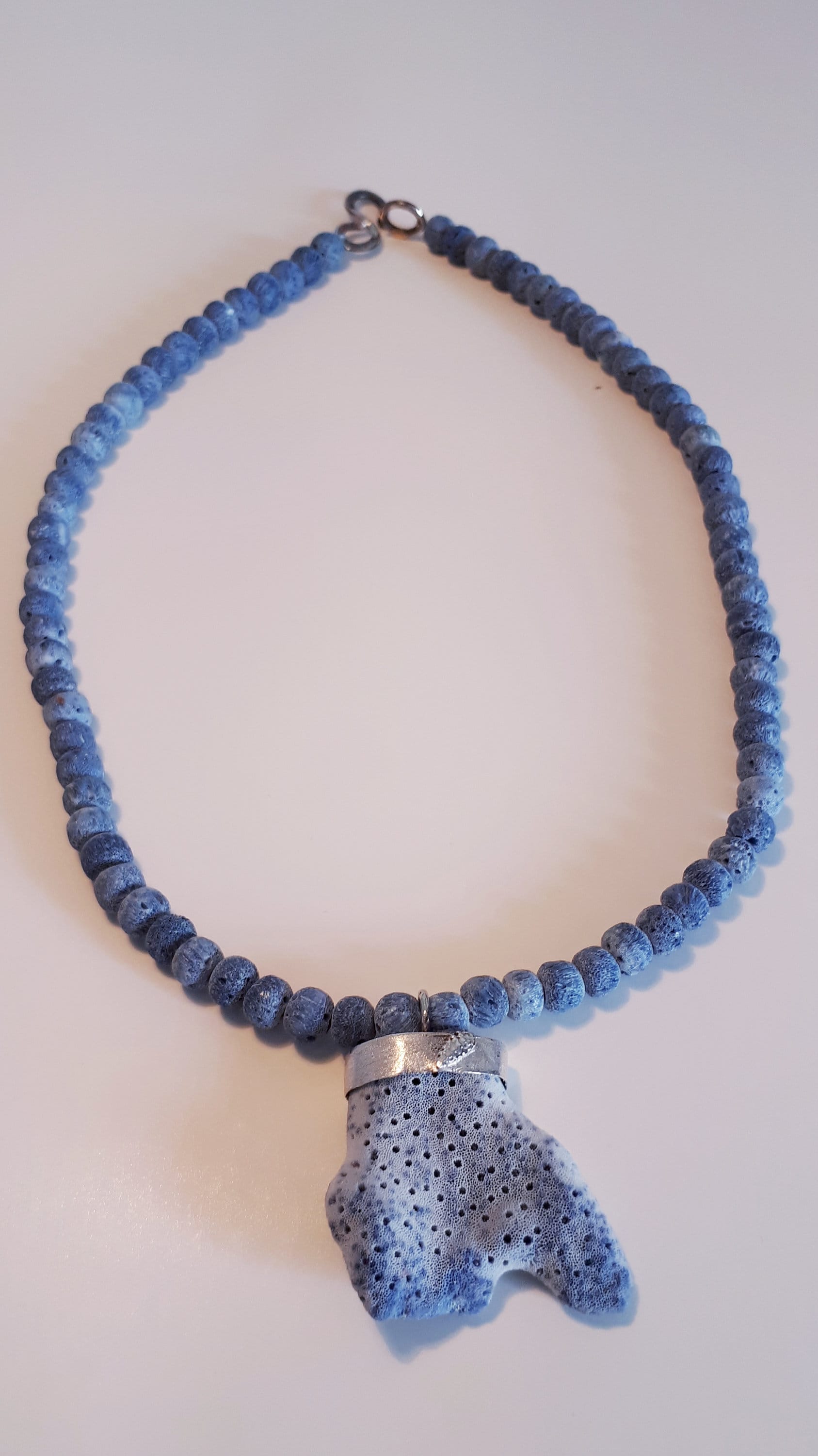 Personal Blue Coral Necklace.natural .environmentalist .shipping Free ...