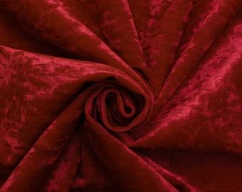 Red velvet fabric | Etsy
