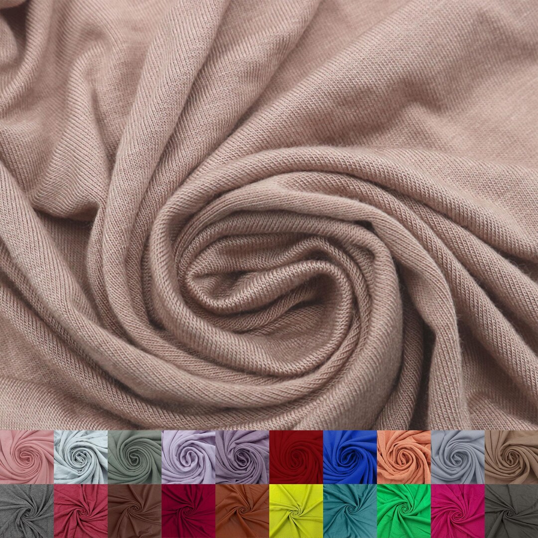 60" Wide Rayon Modal Spandex Jersey Knit Fabric by the Yard (225 GSM ...
