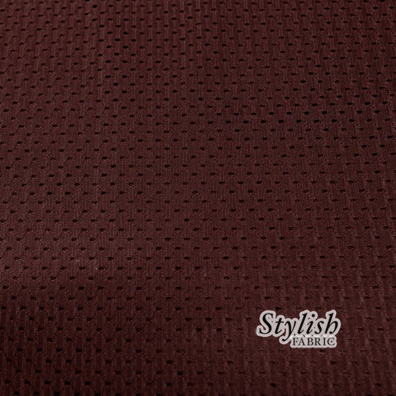 Maroon Football Mesh Knit Fabric Football Fabric Soccer - Etsy