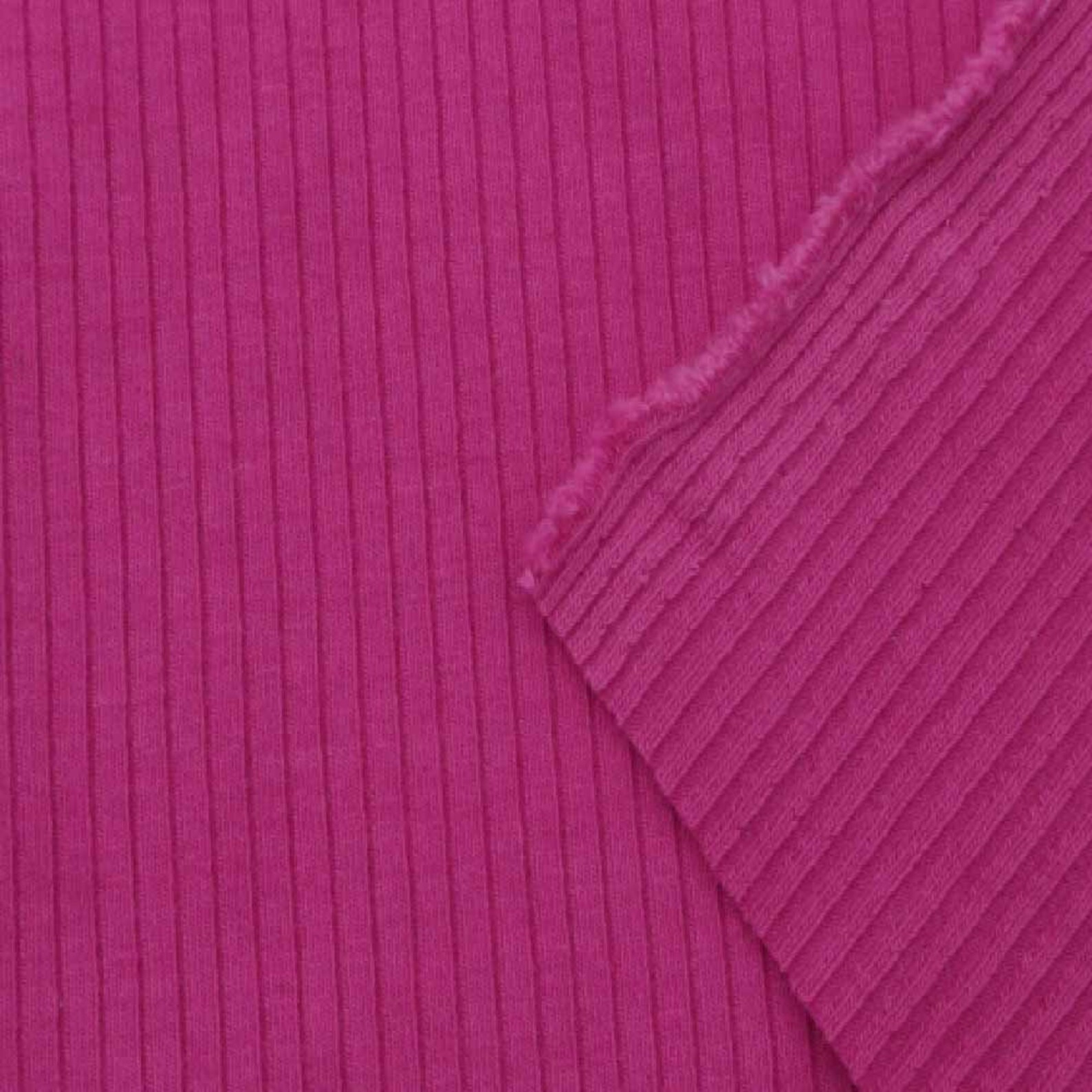 Hot Pink Solid 4x2 Rib Knit Fabric by the Yard Style 774 - Etsy