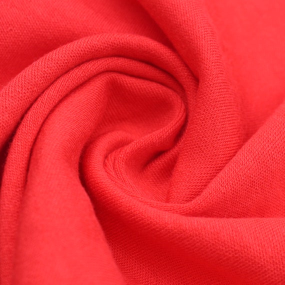 Rojo Crimson Rayon Ponte Roma Tela cortada a medida Estilo - Etsy España
