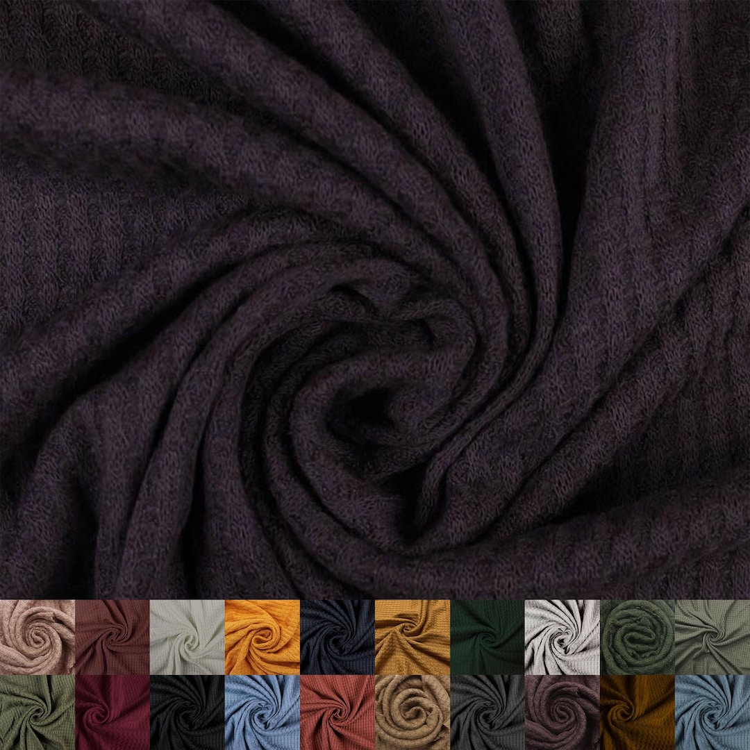 59" Wide Rayon Spandex Waffle Open Knit Fabric by the Yard-210gsm ...