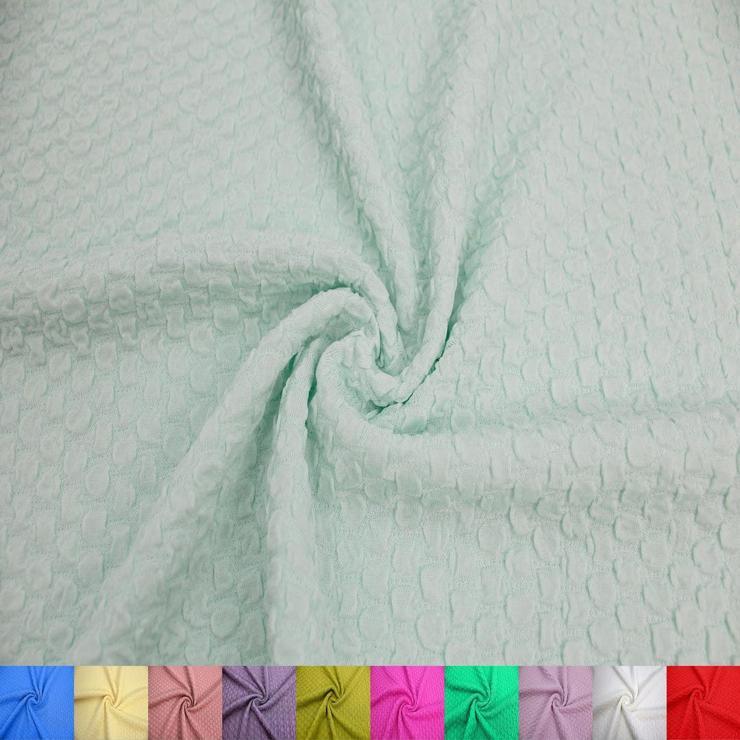 59" Polyester Spandex Bubble Textured Fabric by the Yard - (215GSM ...