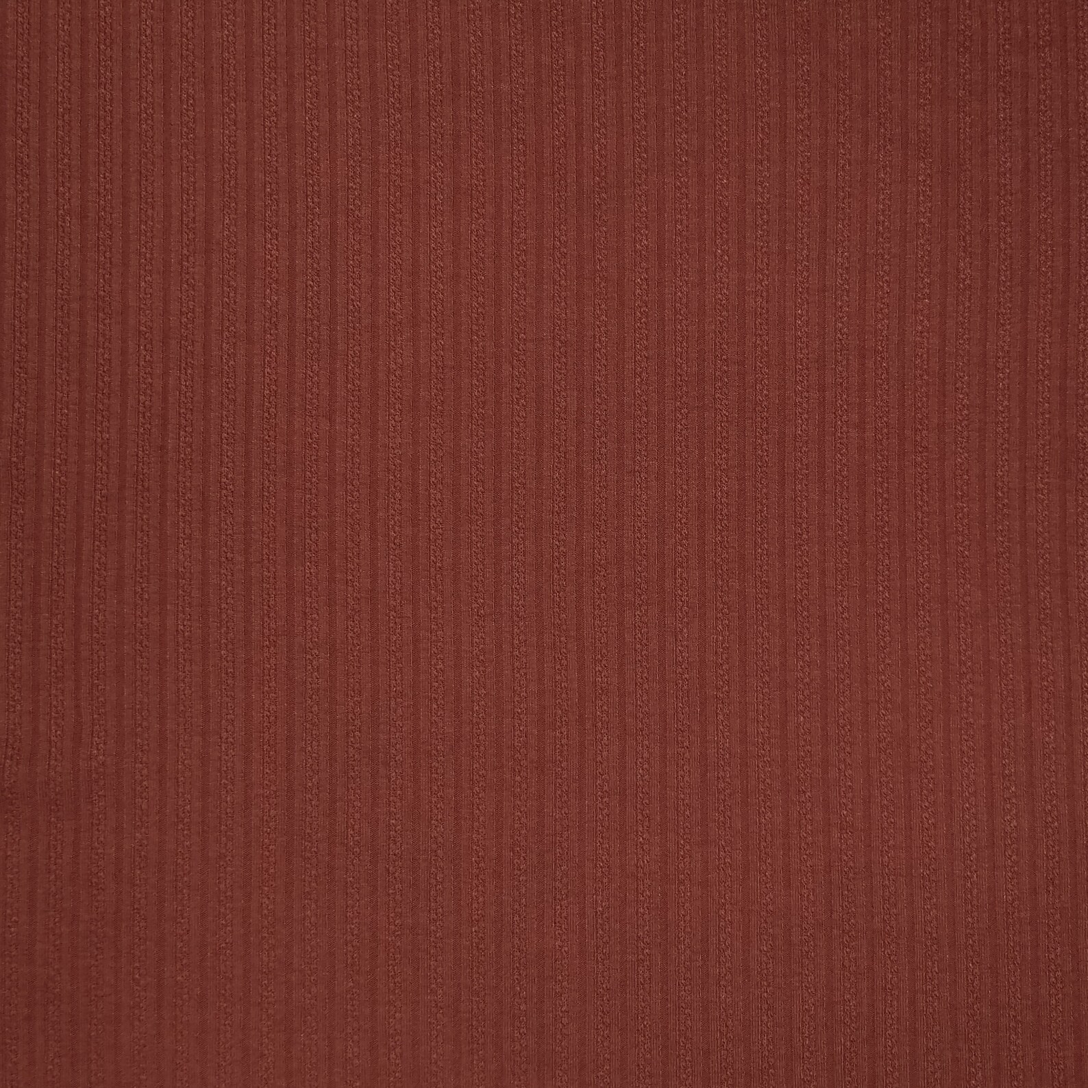 Brick Pale Rayon Spandex Pointelle Rib Knit Fabric by the | Etsy