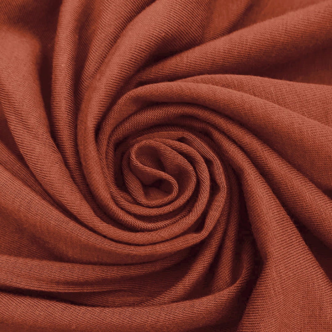 Rust Brown Cotton Modal Fabric by the Yard Style 791 - Etsy