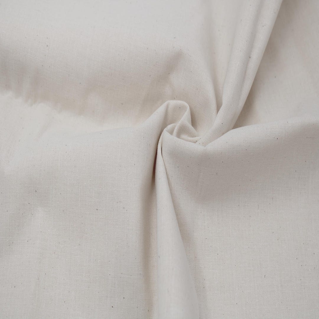 60" Wide-medium Weight-100% Cotton Muslin-unbleached Fabric by the Yard ...