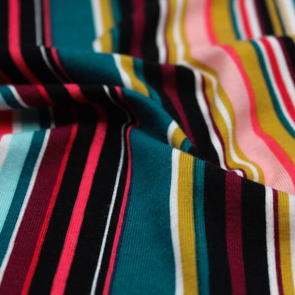 Stripe Jersey Fabric - Etsy