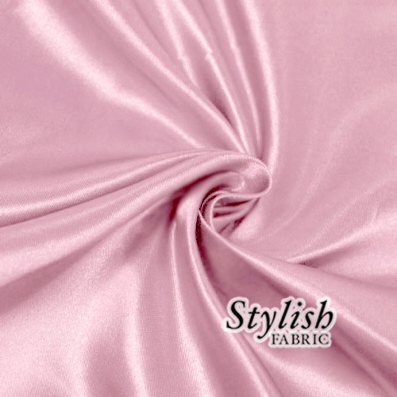 Pink Bridal Wedding Satin Fabric by the Yard for Bridesmaid Dress Table ...
