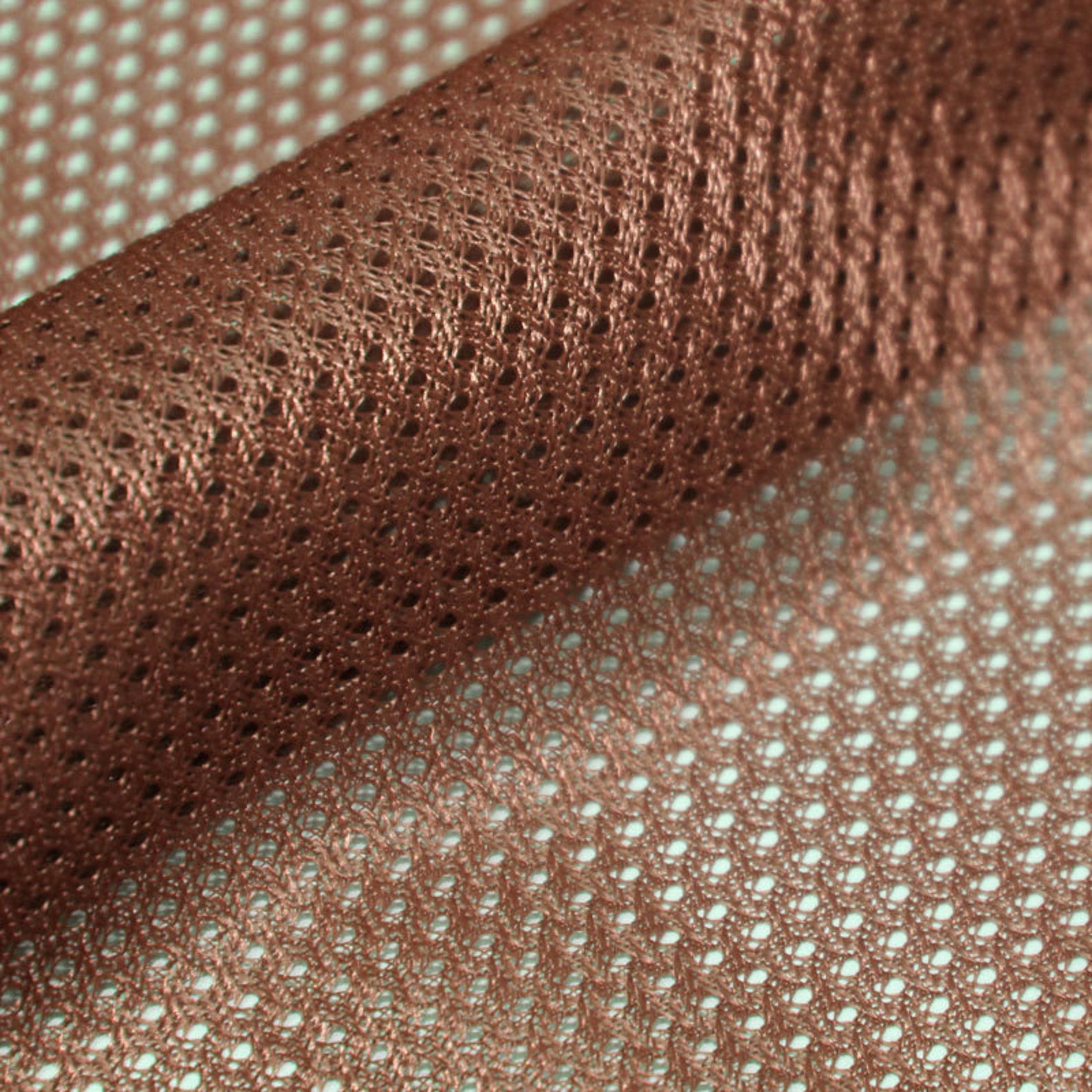 Brown Micro Mesh Knit Fabric by the Yard, Football Fabric, Soccer ...