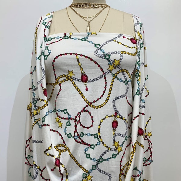 Chain Print Fabric - Etsy