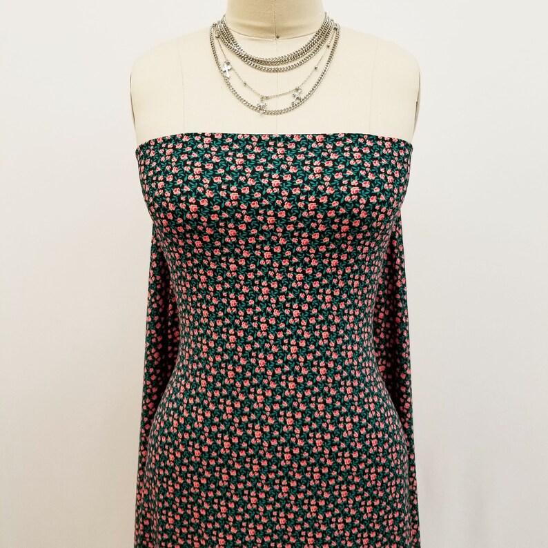 2 Colors Ditsy Floral Pattern Printed on Double-sided Brushed - Etsy