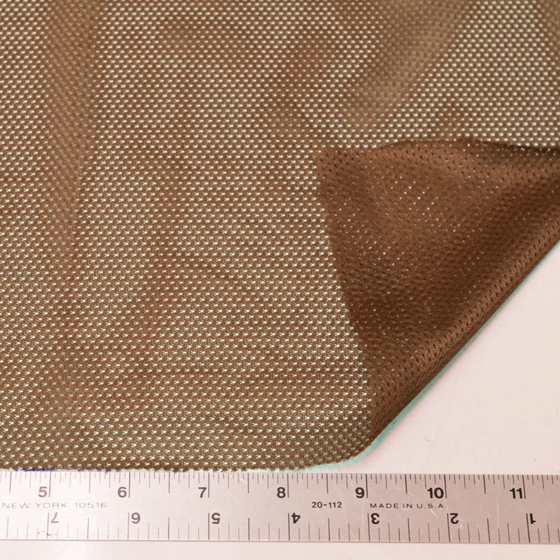 Brown Micro Mesh Knit Fabric, Breathable Polyester, Sportswear Jersey ...