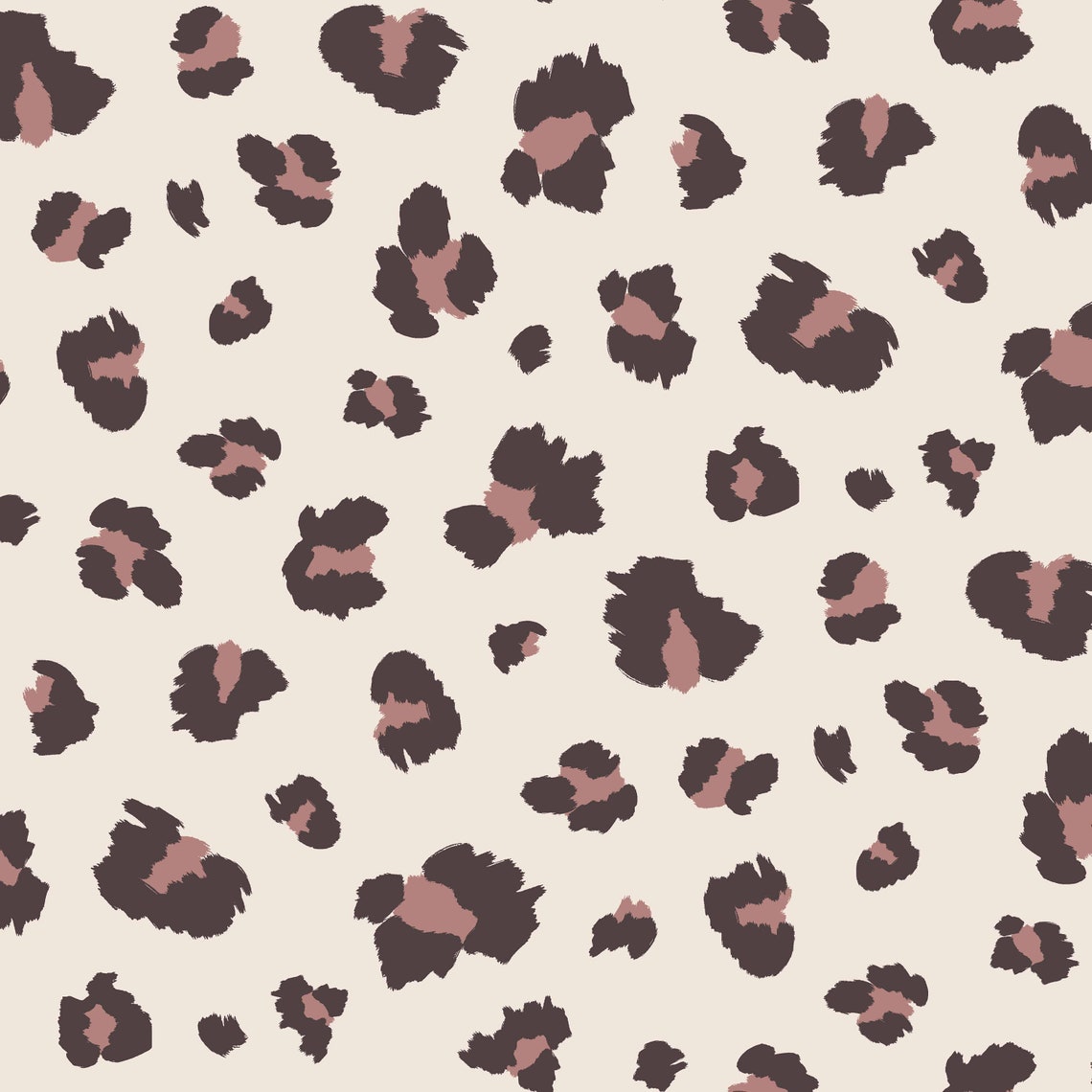 Leopard Pattern Printed French Terry Fabric by the Yard | Etsy