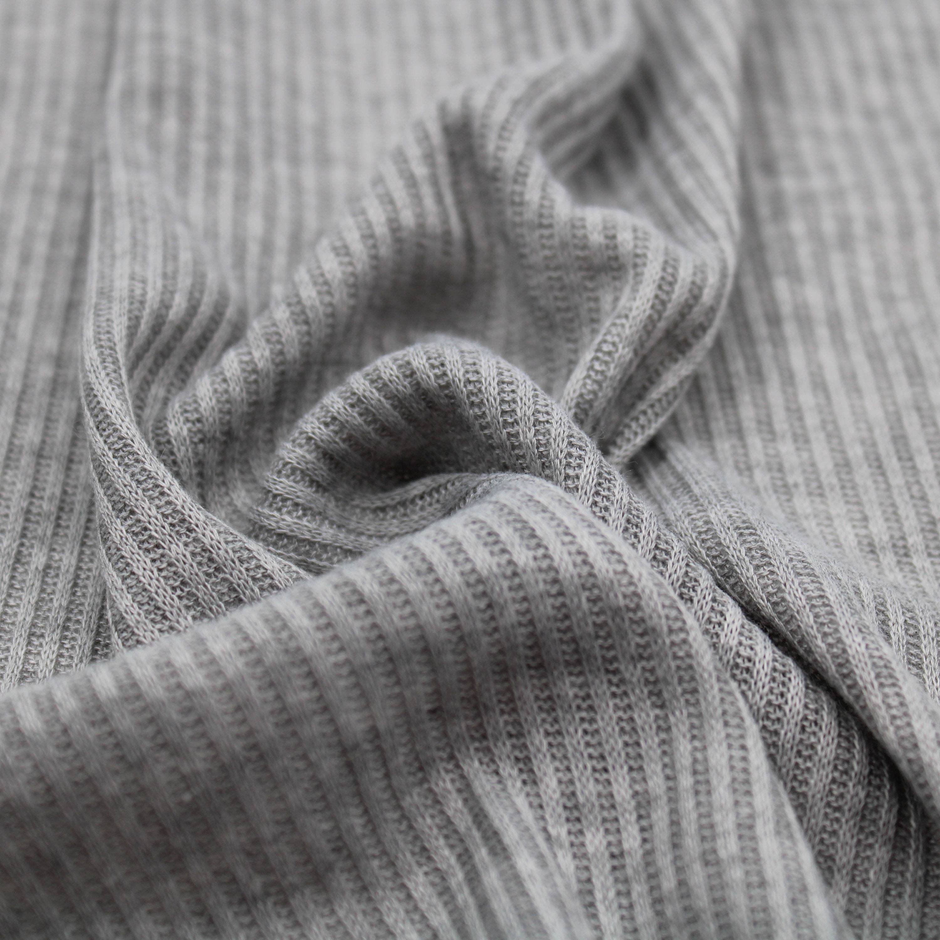 Heather Gray Rib Knit Fabric Ribbing Fabric Sleeves Collar - Etsy