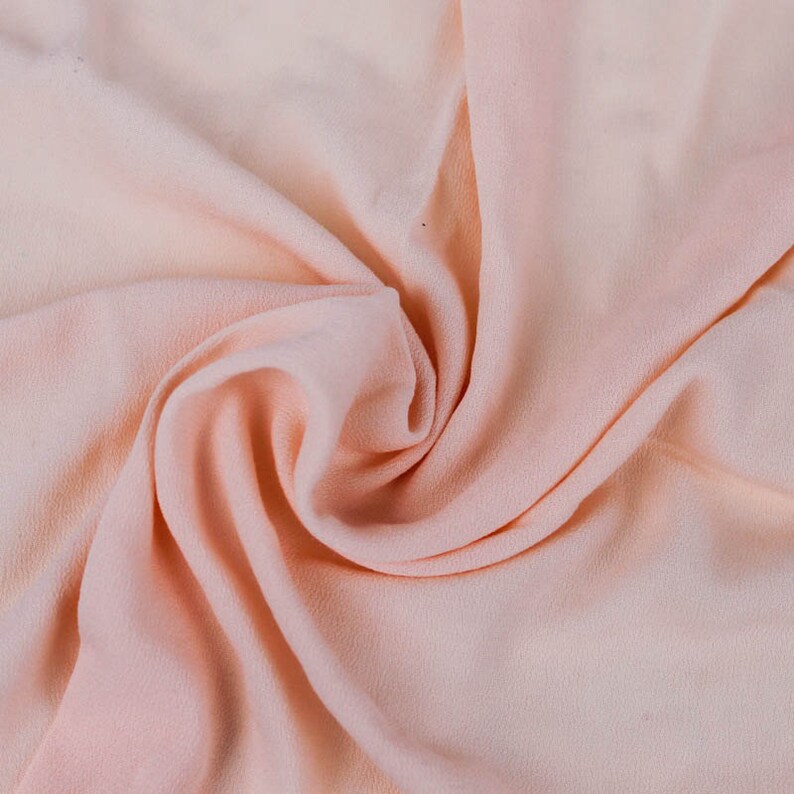 Blush Solid Rayon Crepe Fabric by the Yard 1 Yard Style 520 - Etsy