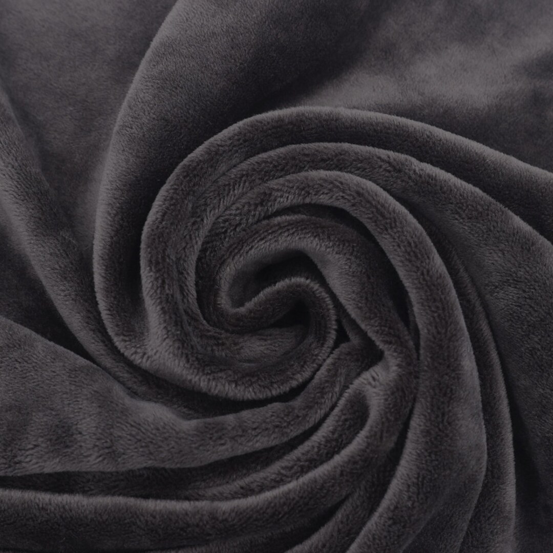 Coffee Solid Color French Velvet Velour Poly Spandex Fabric by - Etsy
