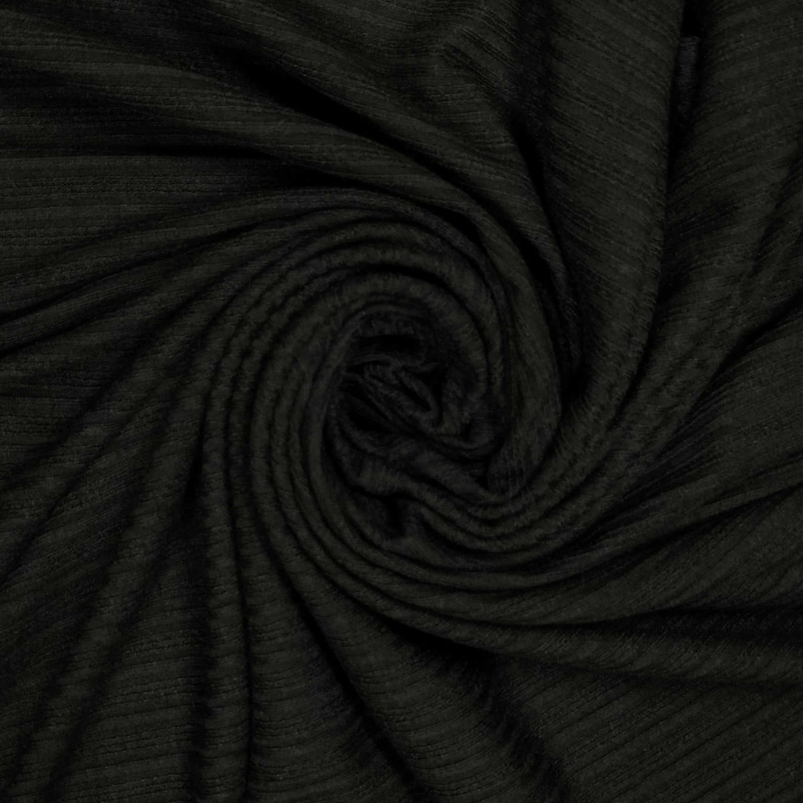 Black Rayon Spandex Pointelle Rib Knit Fabric by the Yard - Etsy