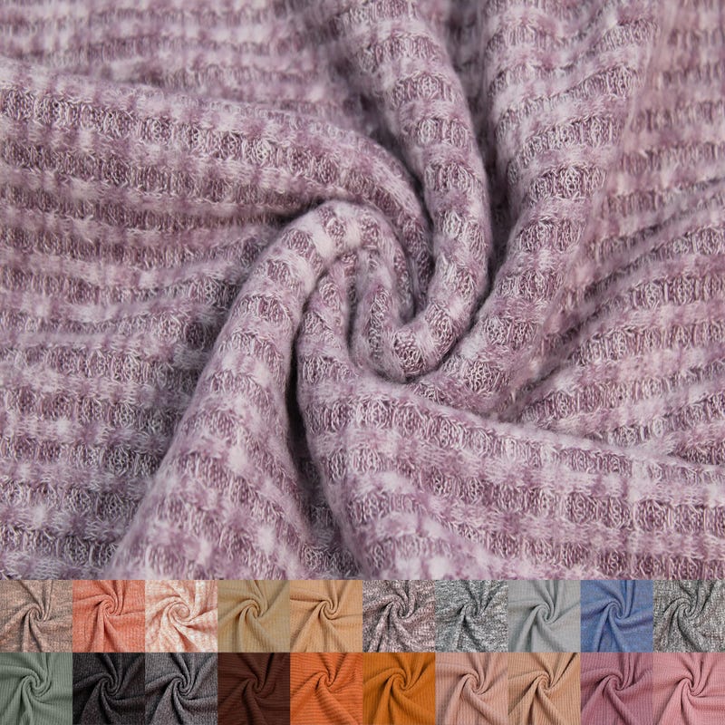 Waffle Knit Fabric by the Yard - Etsy
