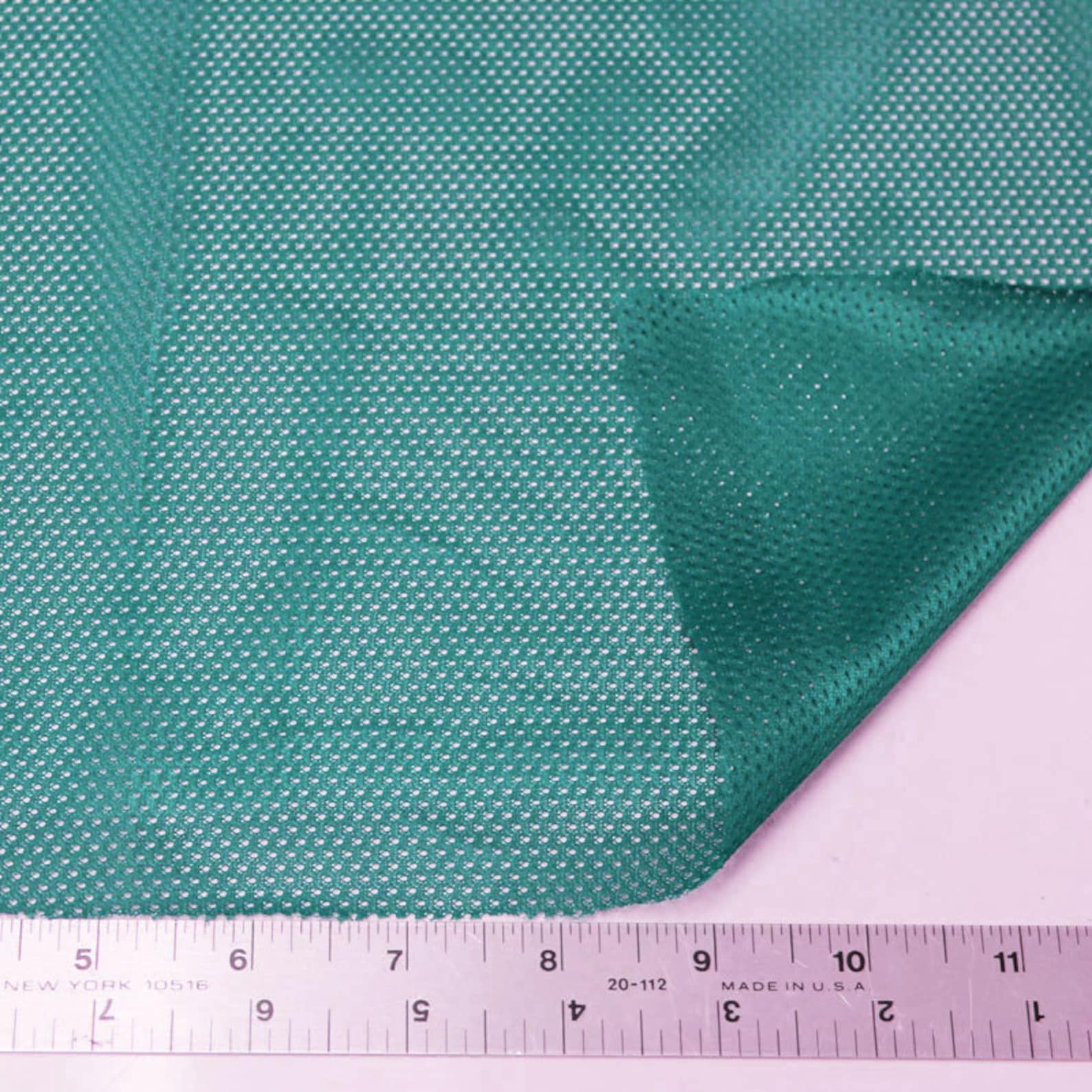Teal Micro Mesh Knit Fabric by the Yard, Football Fabric, Soccer Fabric ...
