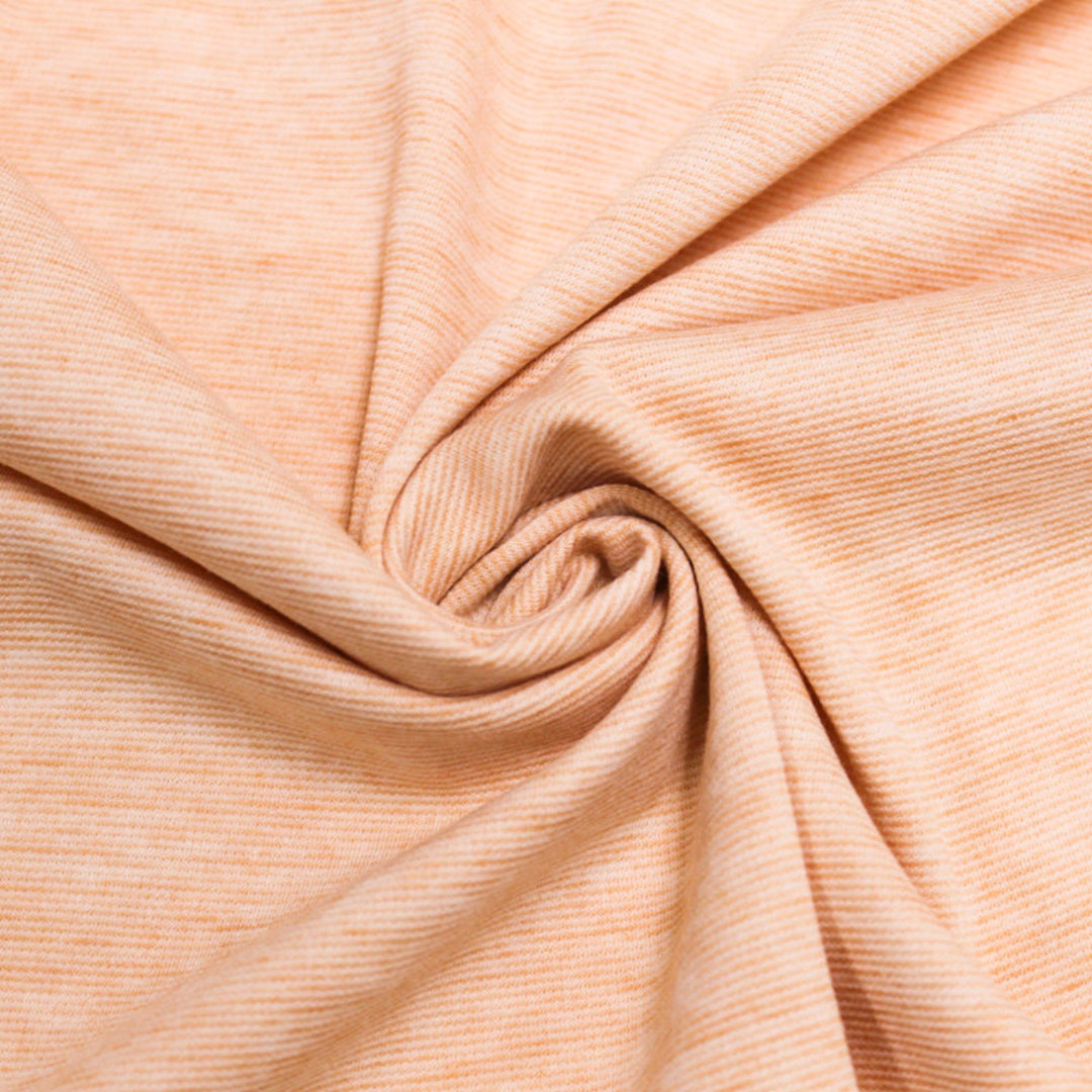 Orange Chambray Ponte Roma Fabric Knit Fabric Ponte Di Roma Fabric by ...