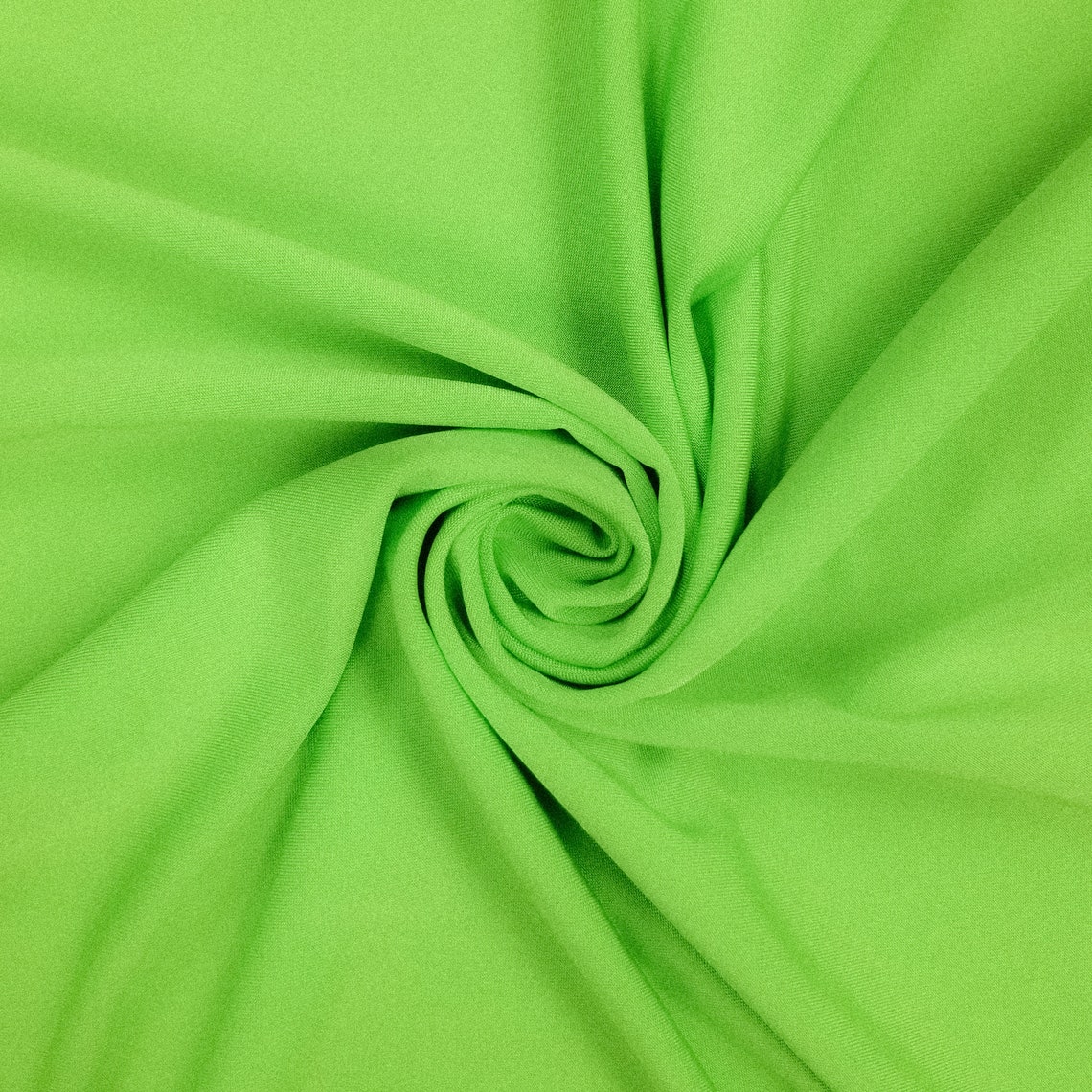 Green Neon 100% Poly Air Flow Satin Fabric by the Yard Style | Etsy