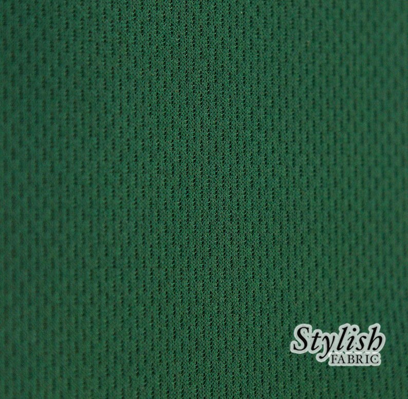 Hunter Green Sports Mesh Fabric Dimple Mesh Fabric by the | Etsy