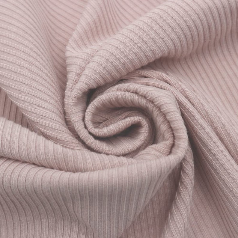 Dusty Rose Solid 4x2 Rib Knit Fabric by the Yard Style 774 - Etsy