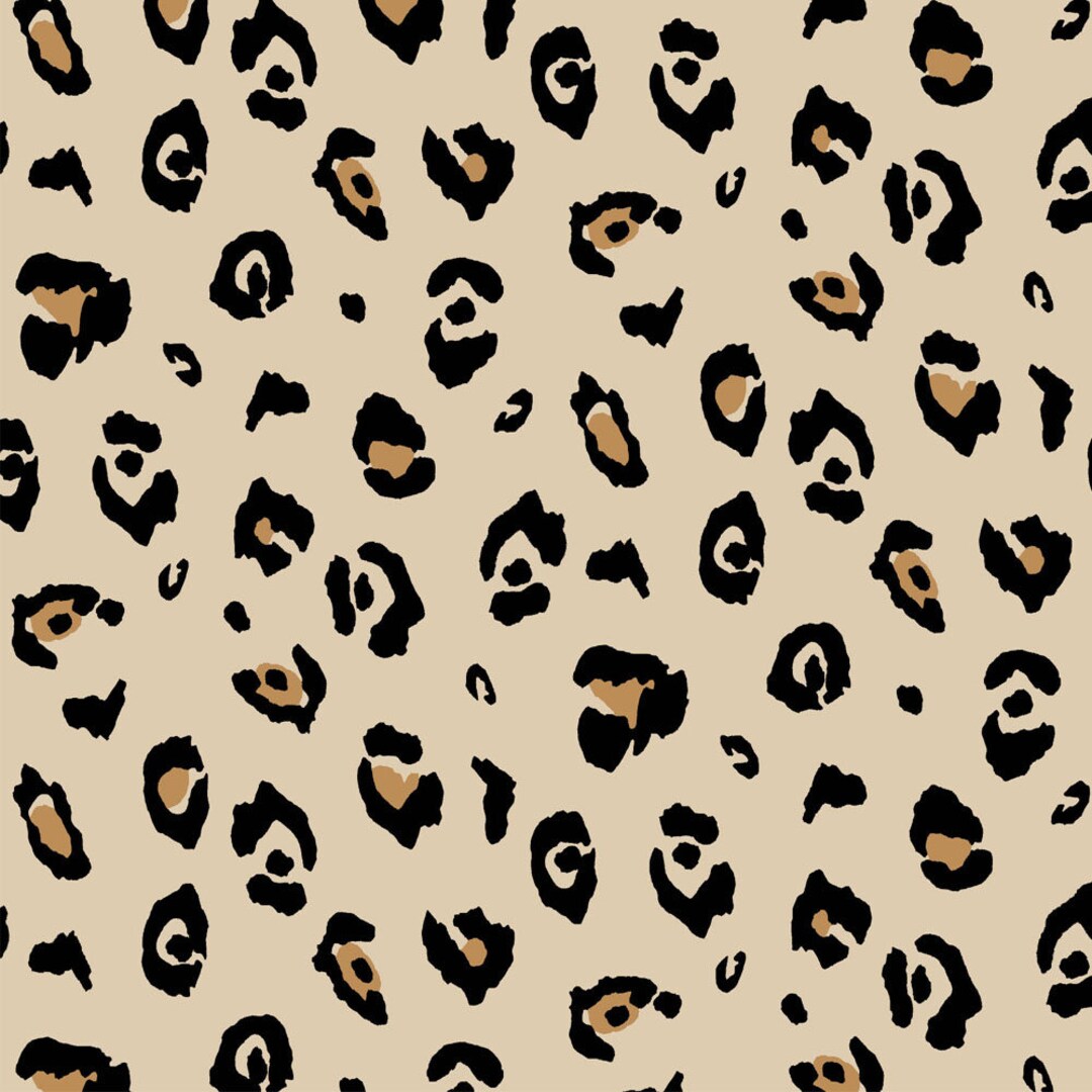 Camel Hazel Animal Skin Pattern Printed on Rayon Crepon Fabric by the ...