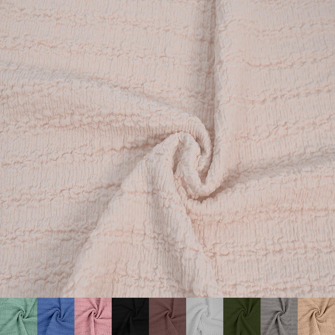60" Wide-crinkled Paris Textured Fabric-polyester Spandex-by the Yard ...