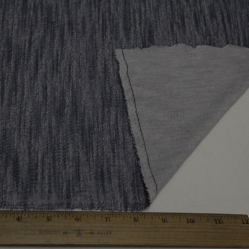 Navy French Terry Loop Rayon Poly Slub Fleece Fabric for Tops | Etsy