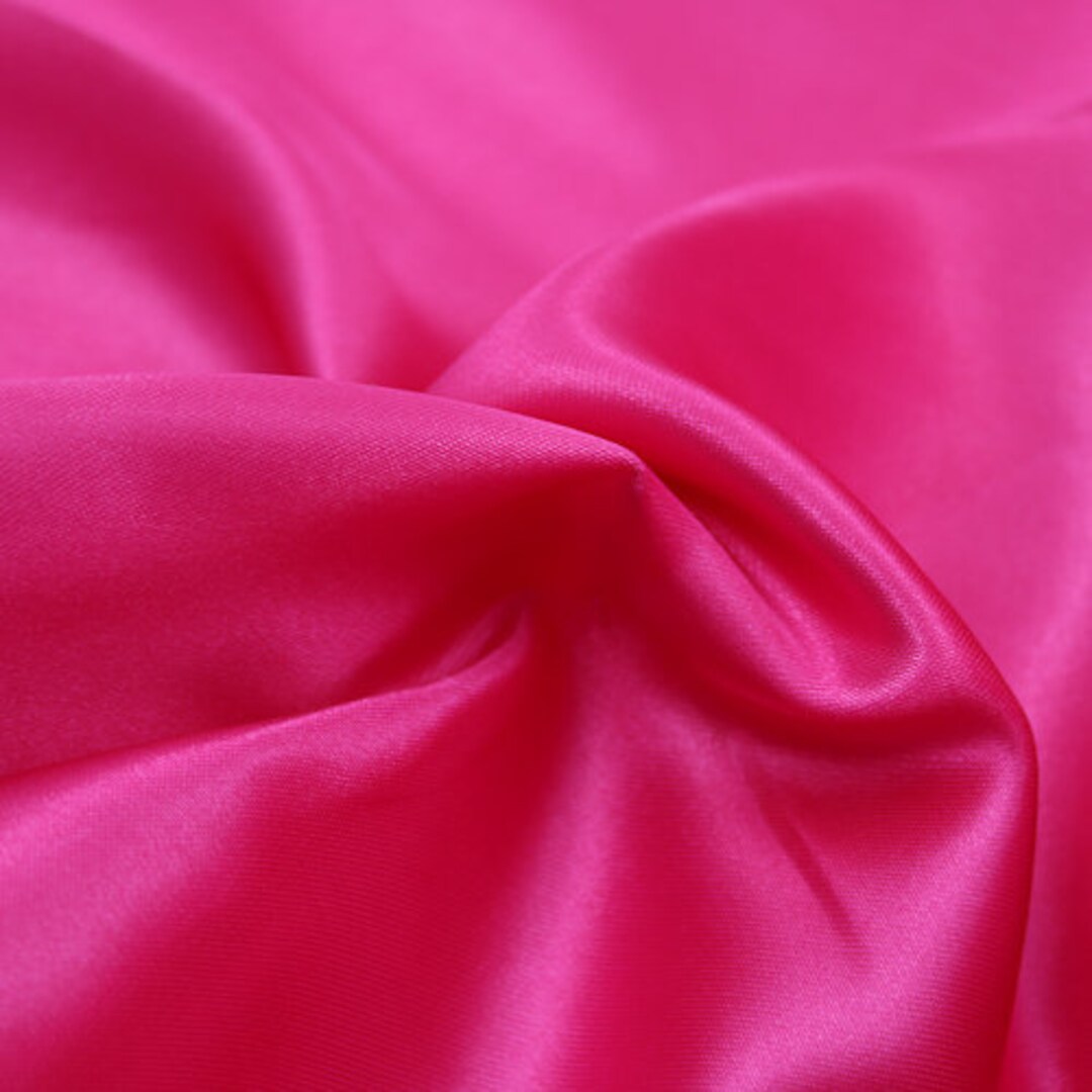 60" Wide Hot Pink Charmeuse Satin Fabric by the Yard for Wedding ...