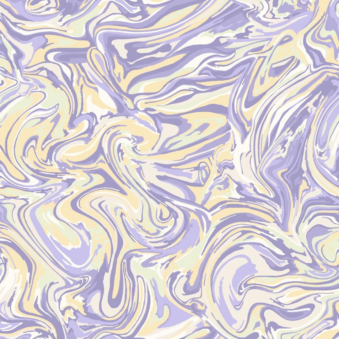 Lavender Mint Texture Design Printed 100% Poly Stretch Satin Fabric by ...