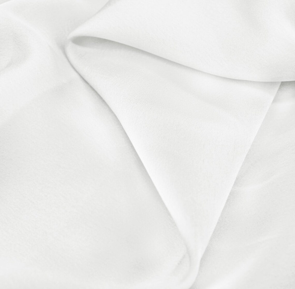 Off White Satin Chiffon Fabric by the Yard Wedding Chiffon | Etsy