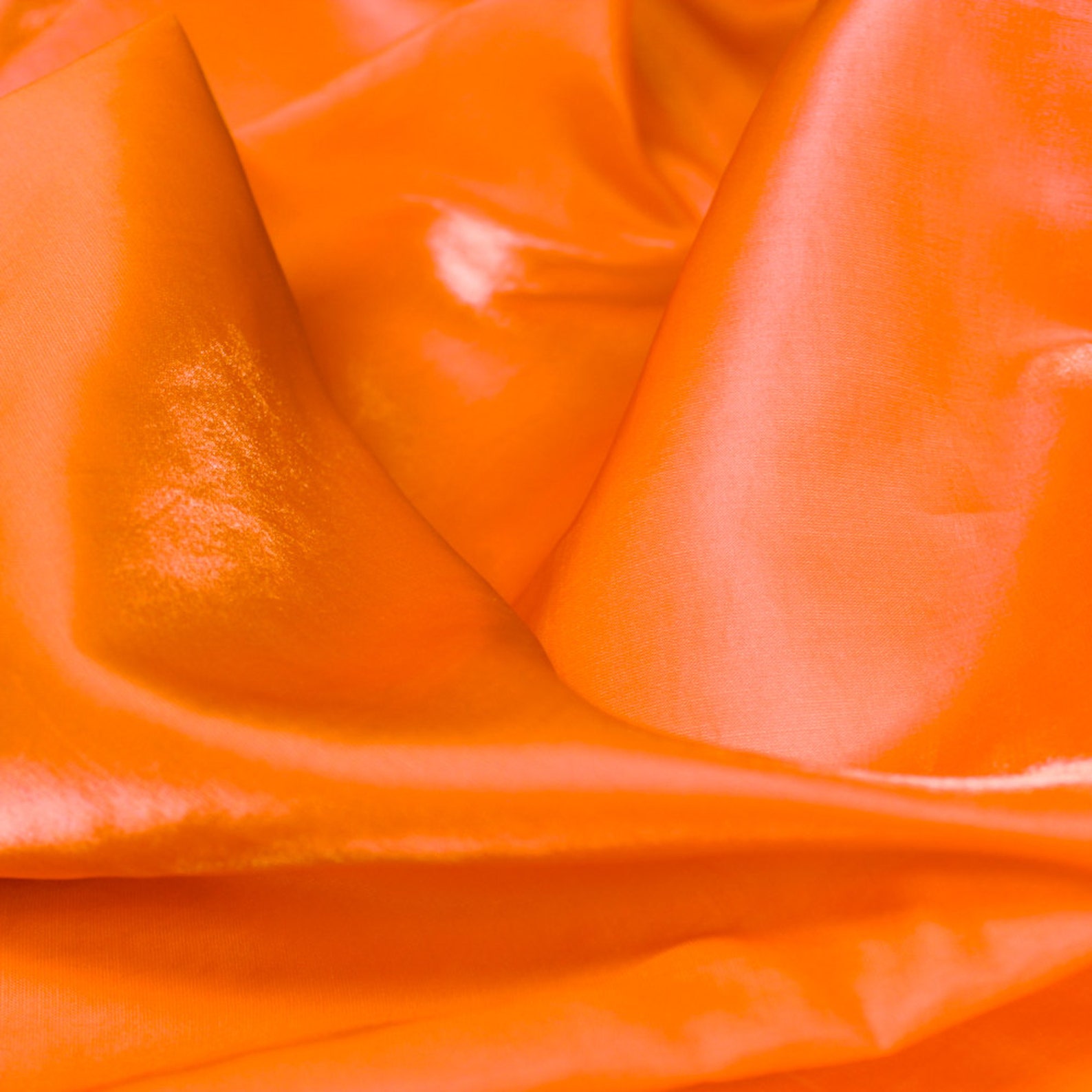 Orange Sparkle Satin Fabric By The Yard Style 2908 Etsy