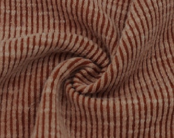 Brown Rib Knit Fabric - Etsy