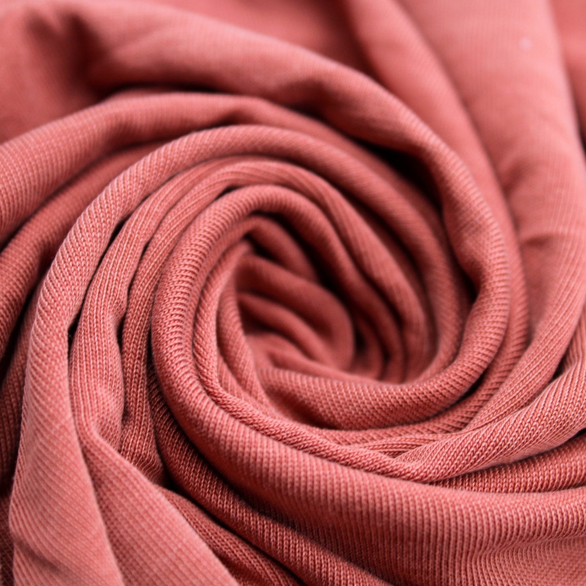 Rust Modal Poly Sand Wash Jersey Cupro Knit Fabric by the Yard - Style ...