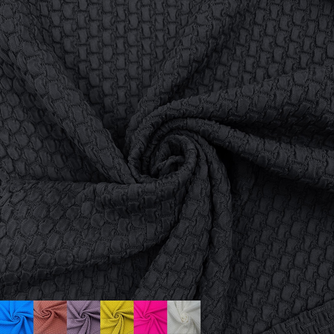 59" Polyester Spandex Bubble Textured Fabric by the Yard - (215GSM ...